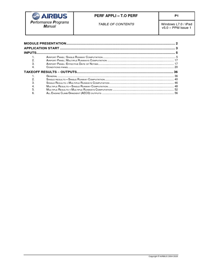 Take Off Performance User Guide | PDF | Runway | Takeoff