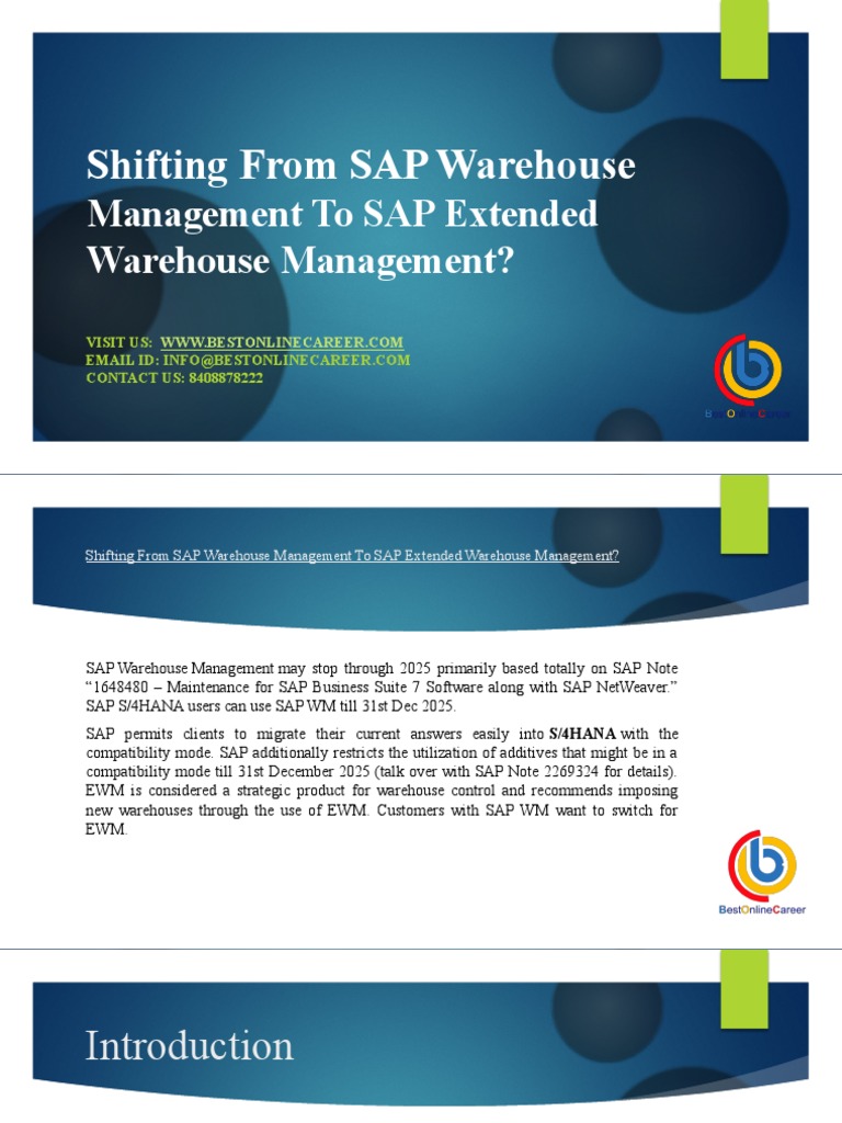 Learn SAP EWM SAP EWM P.9694949.Powerpoint | PDF | Business Process ...