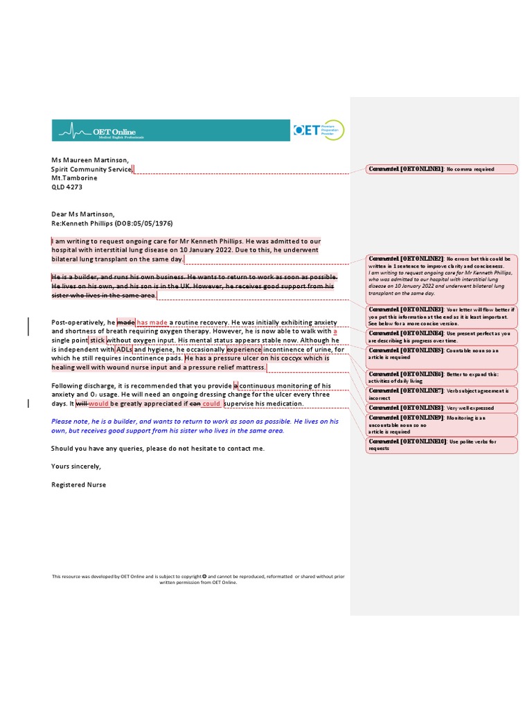 Sample Correction Nursing 300 | PDF | Health Care | Health Sciences