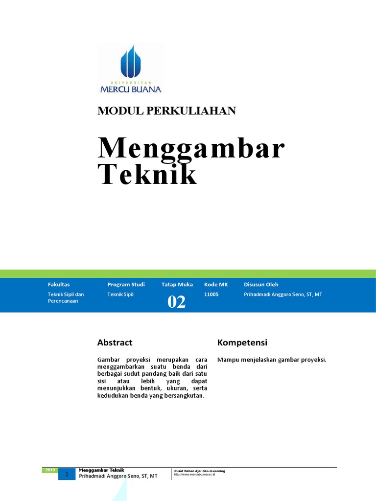Modul Gambar Teknik (TM1) | PDF