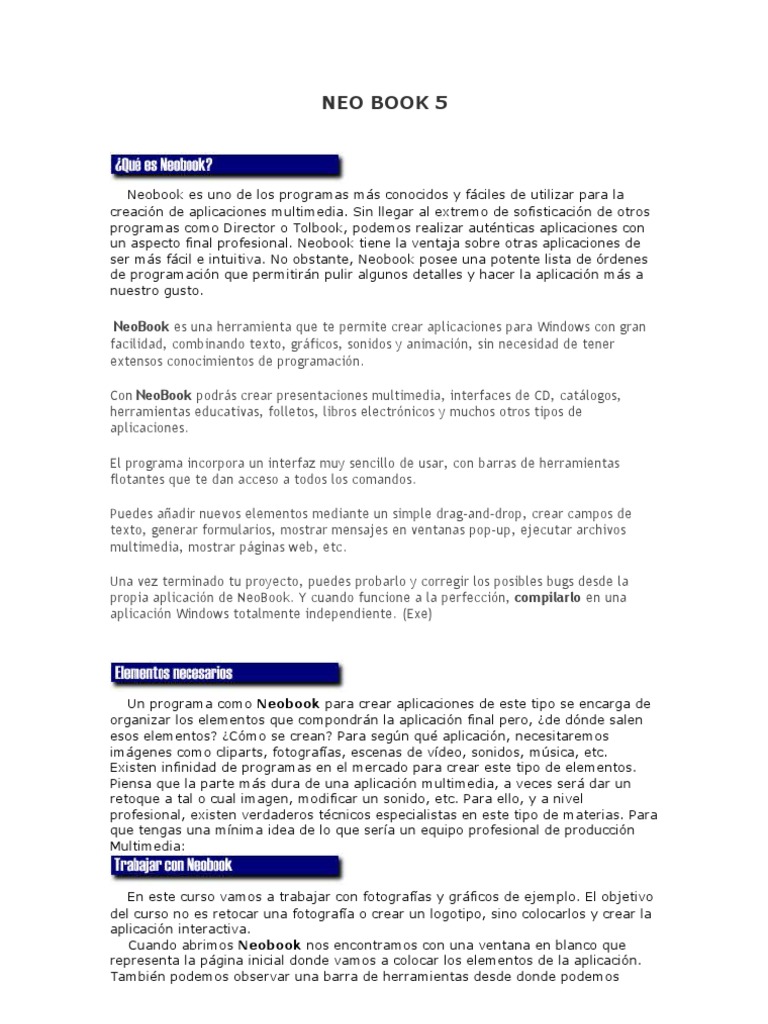 Neo Book 5 | PDF | Point and Click | Ventana (informática)