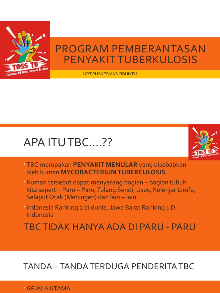 Program Pemberantasan Penyakit Tuberkulosis | PDF | Ilmu Sosial ...