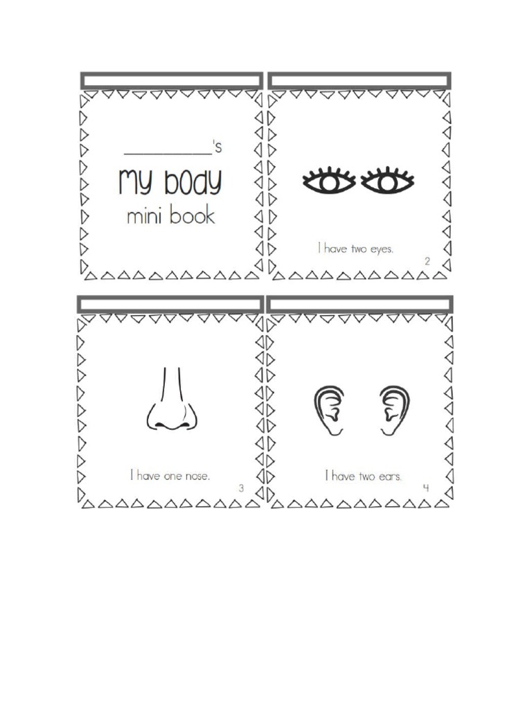 My Body Mini Book | PDF