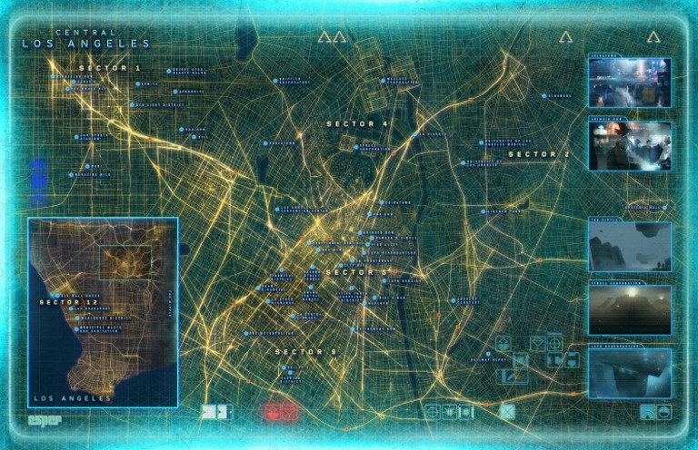 Blade Runner RPG Starter Set LA Map | PDF