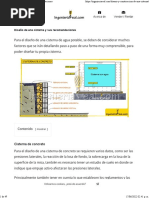 Diseño de Una Cisterna y Sus Recomendaciones | PDF | Hormigón | Agua