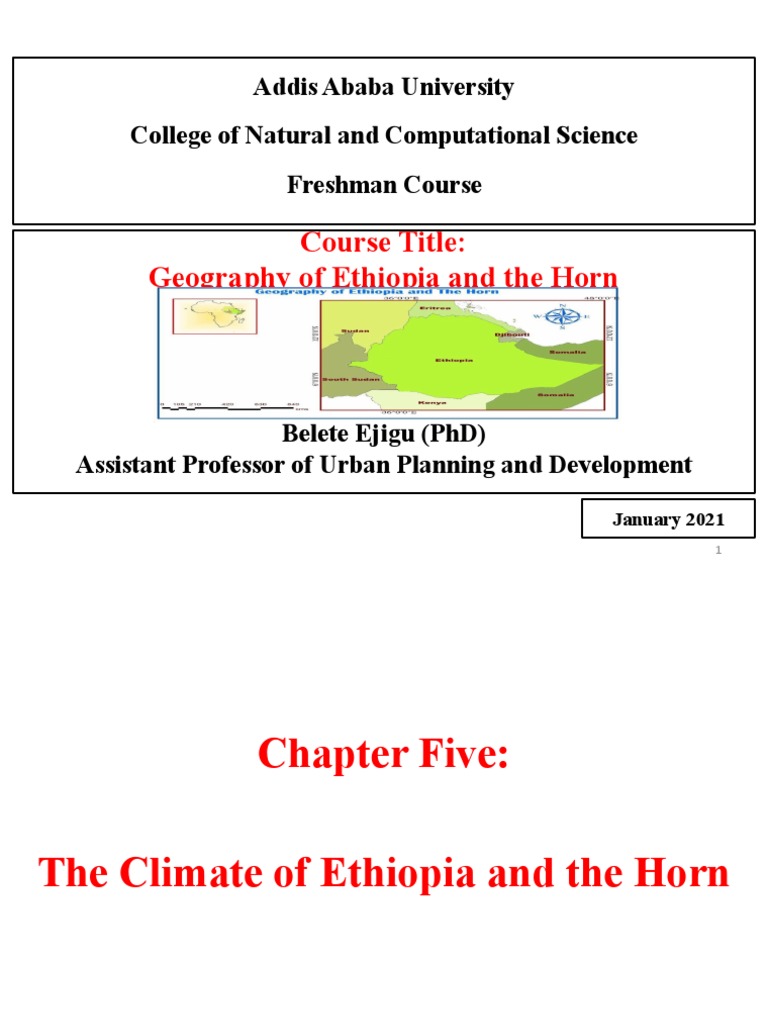 Climate Patterns in Ethiopia: Chapter 5 | PDF | Troposphere ...