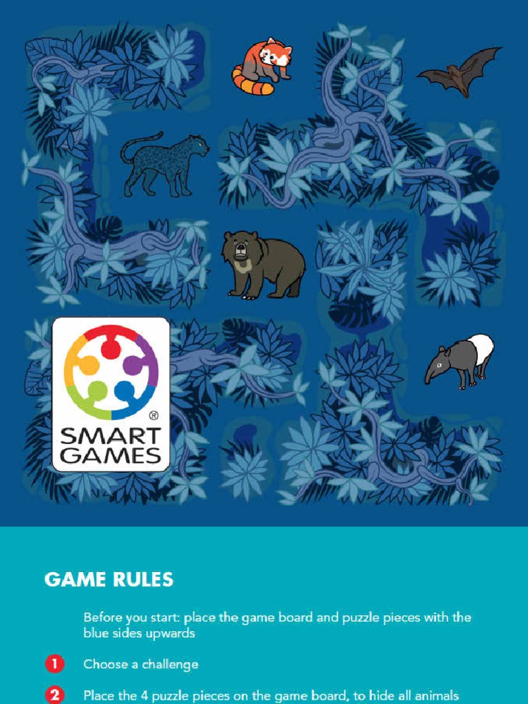SmartGames Jungle - Hide Seek Jungle Hide Seek - Challenge Booklet ...