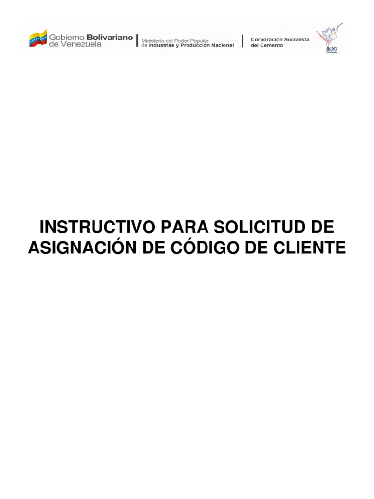 Guía para solicitud de código de cliente minorista | PDF ...