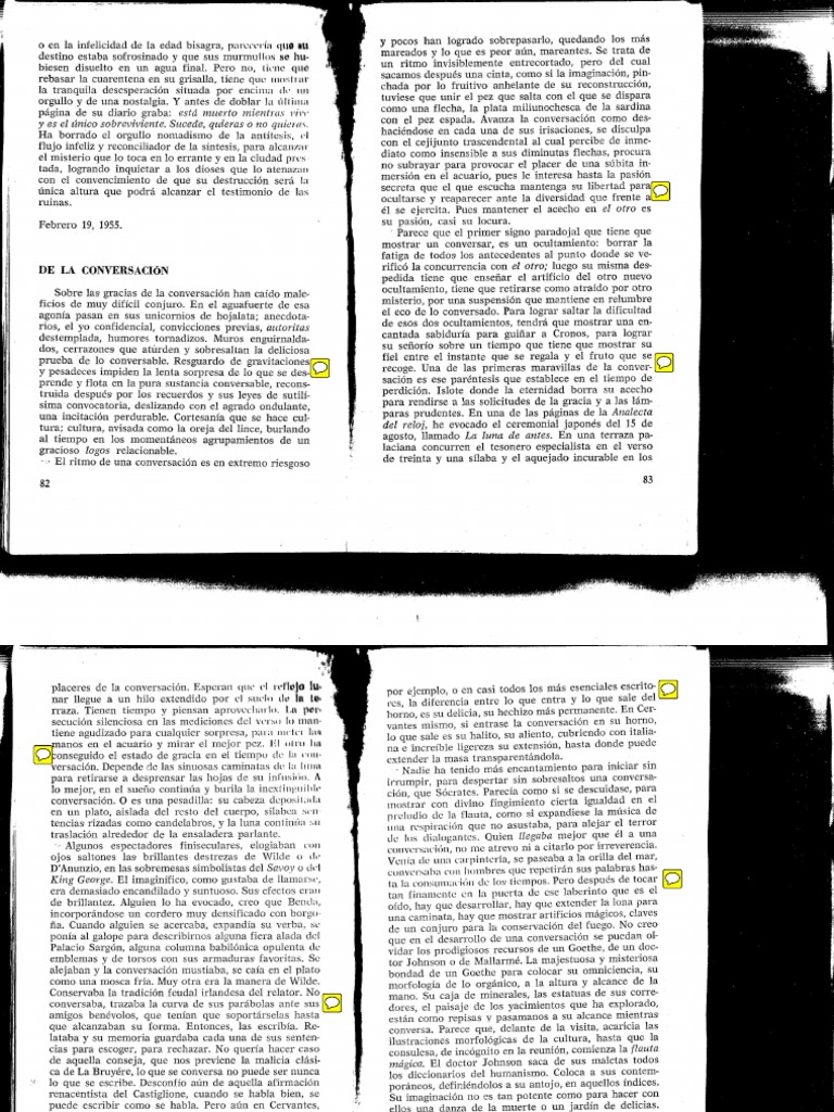 Lezama Lima - de La Conversación | PDF