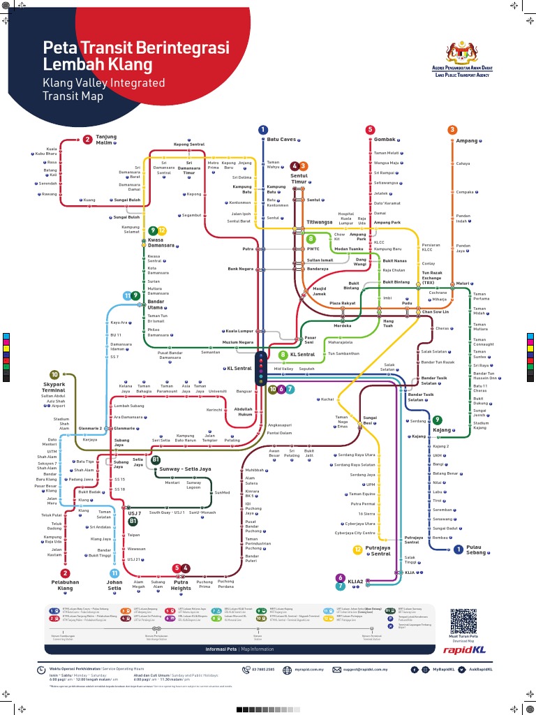 Peta Transit Berintegrasi - Lembah-Klang V12 FA-1 | PDF