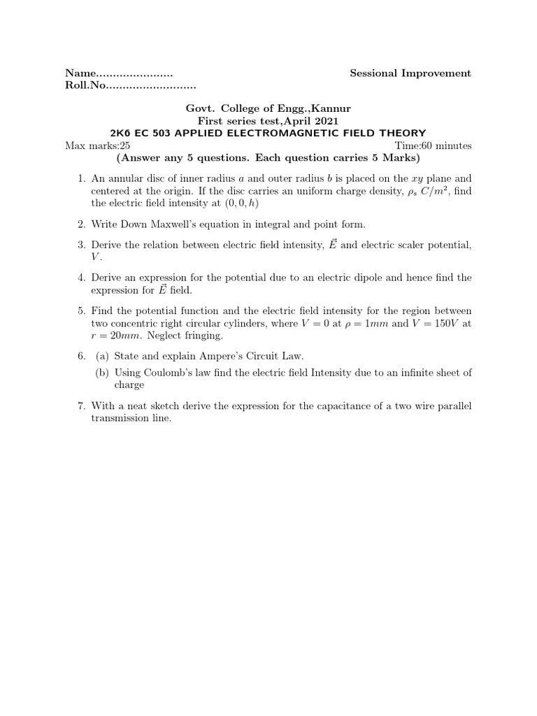 Series1 EMT | PDF | Science & Mathematics