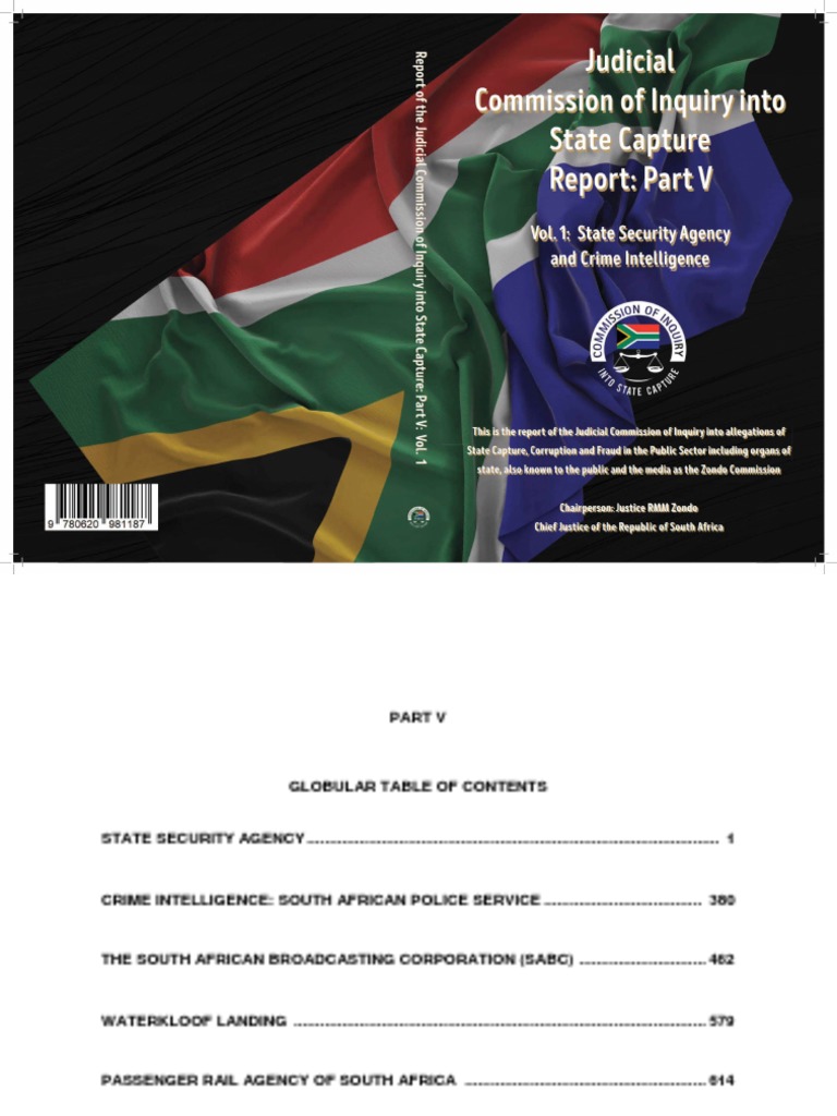 State Capture Commission Report Part V Vol I | Download Free PDF ...