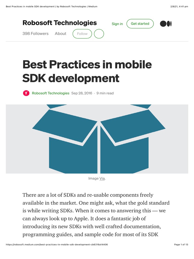 Mobile SDK Development Guide | PDF | Web Application | Software Development Kit