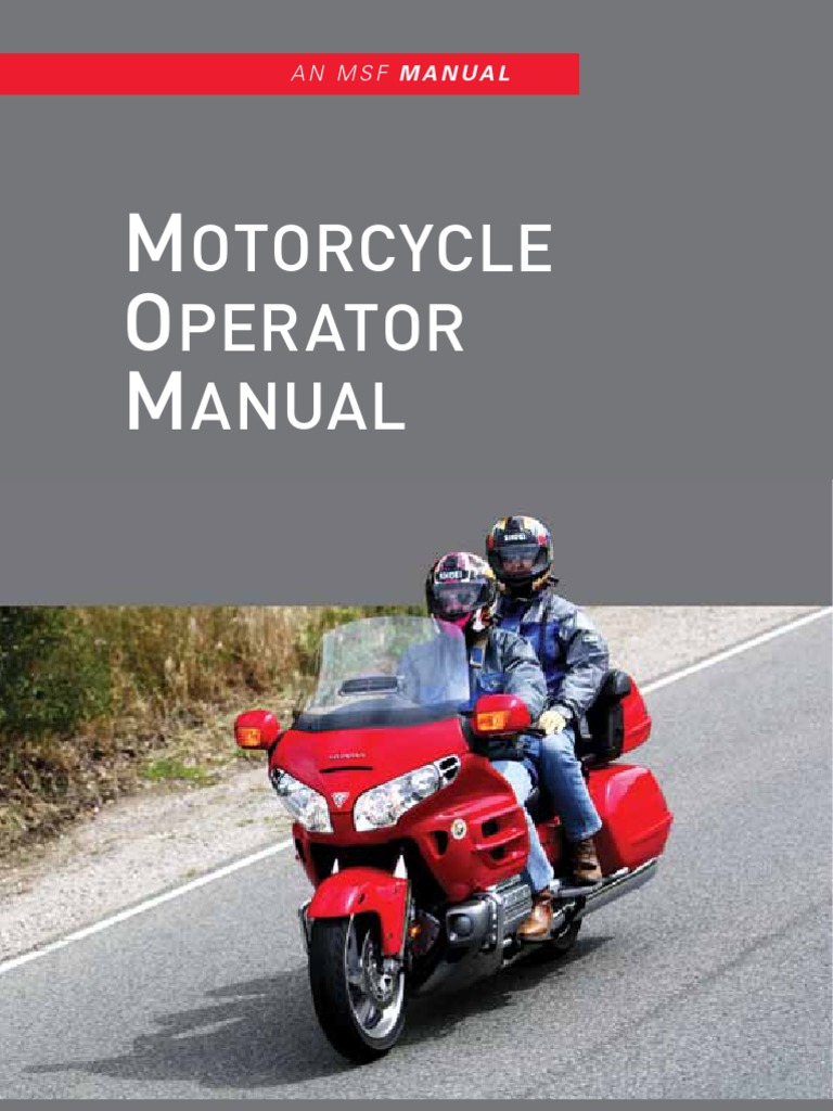 2011 Motorcycle Operators Manual | PDF | Traffic | Motorcycle