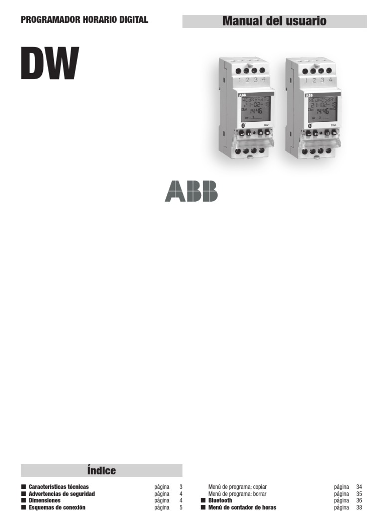Ih Abb DW1 DW2 | PDF | Horario de verano | Bluetooth