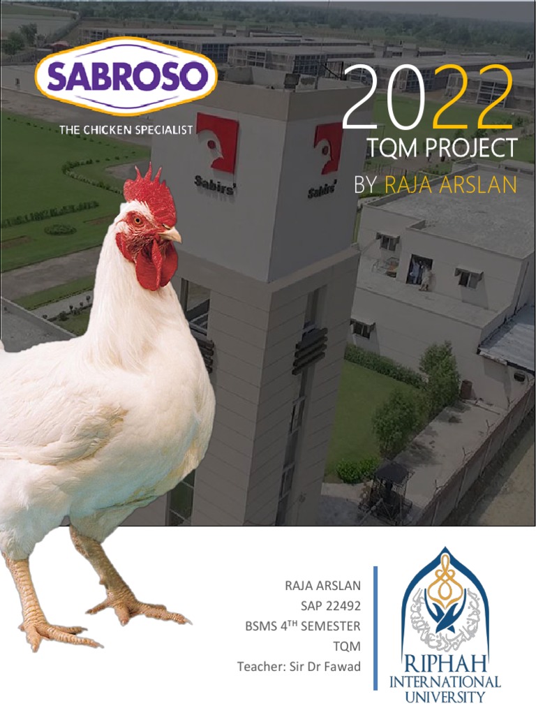 Sabroso Total Quality Management Report | PDF | Meat | Foods