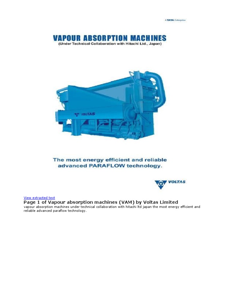 VAM | Download Free PDF | Heat Exchanger | Refrigeration