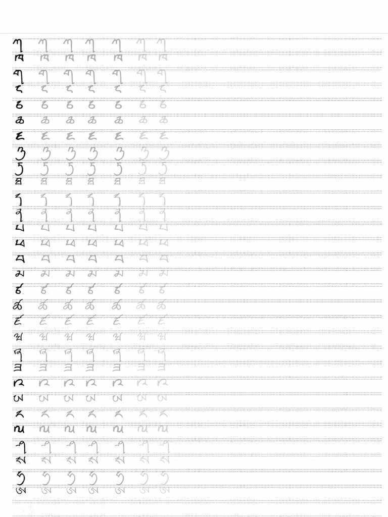 Dzongkha Alphabet | PDF