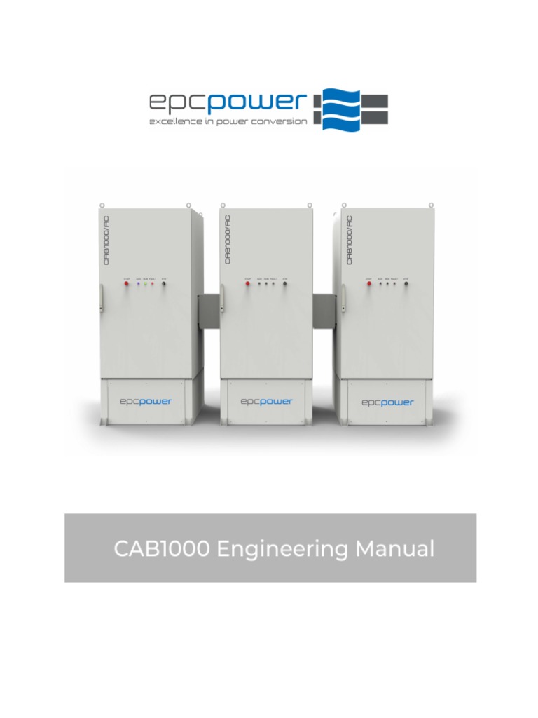 (70-100054) CAB1000 - Engineering Manual Rev051320 | PDF