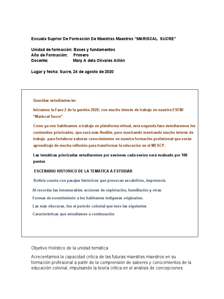 La Educación en El Abya Yala A Partir de La Colonia | PDF | Universidad ...