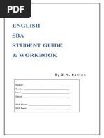 English Language Student SBA Guide | PDF | Citation | Self Esteem
