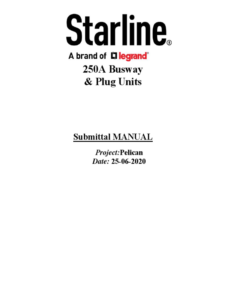 Starline Busway Technical Proposal | PDF | Electrical Connector | Ac ...