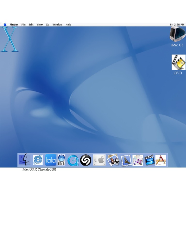Imac G3: Mac Os X Cheetah-2001 | PDF | Mac Os | I Life