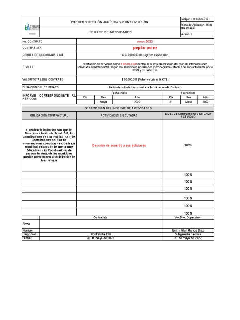 Informe Excel 2022 | PDF