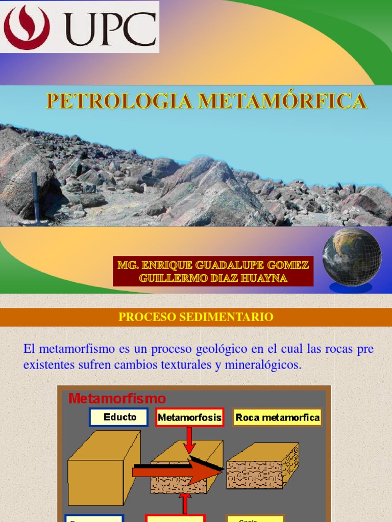 Petrologia Metamorfica | PDF | Roca (geología) | Naturaleza