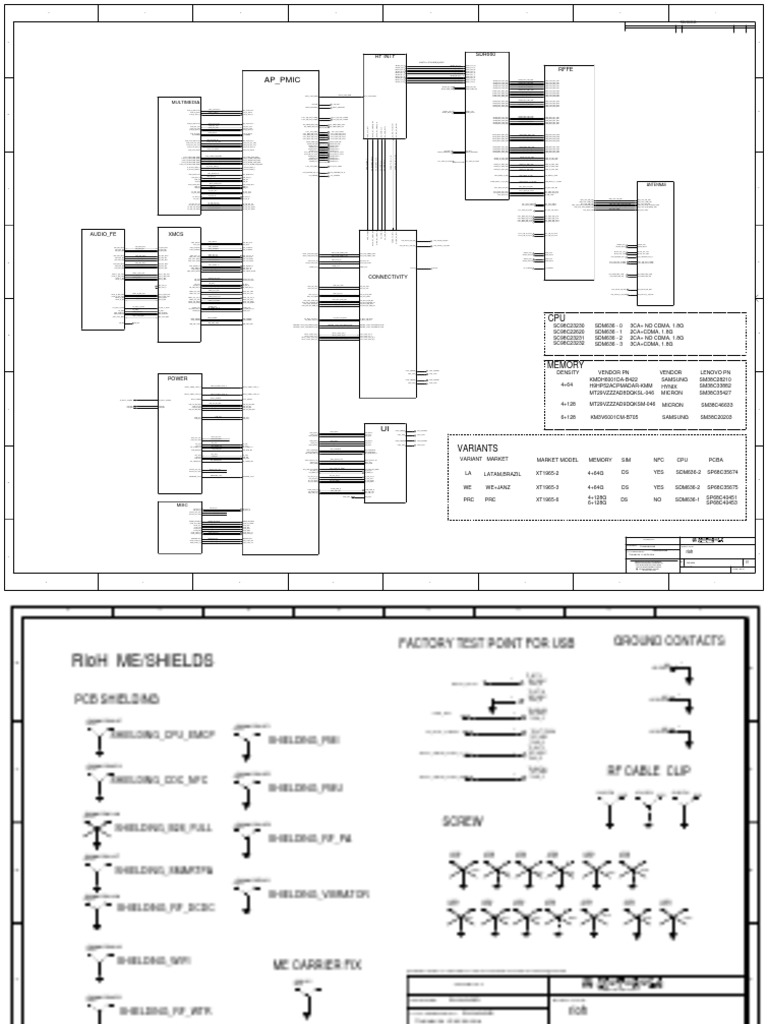 Schematics Xt1965 La | PDF