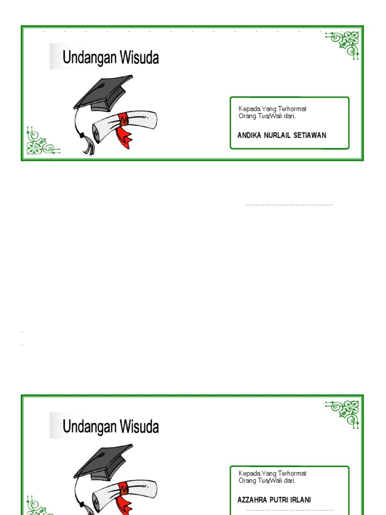 Amplop Wisuda SMP | PDF