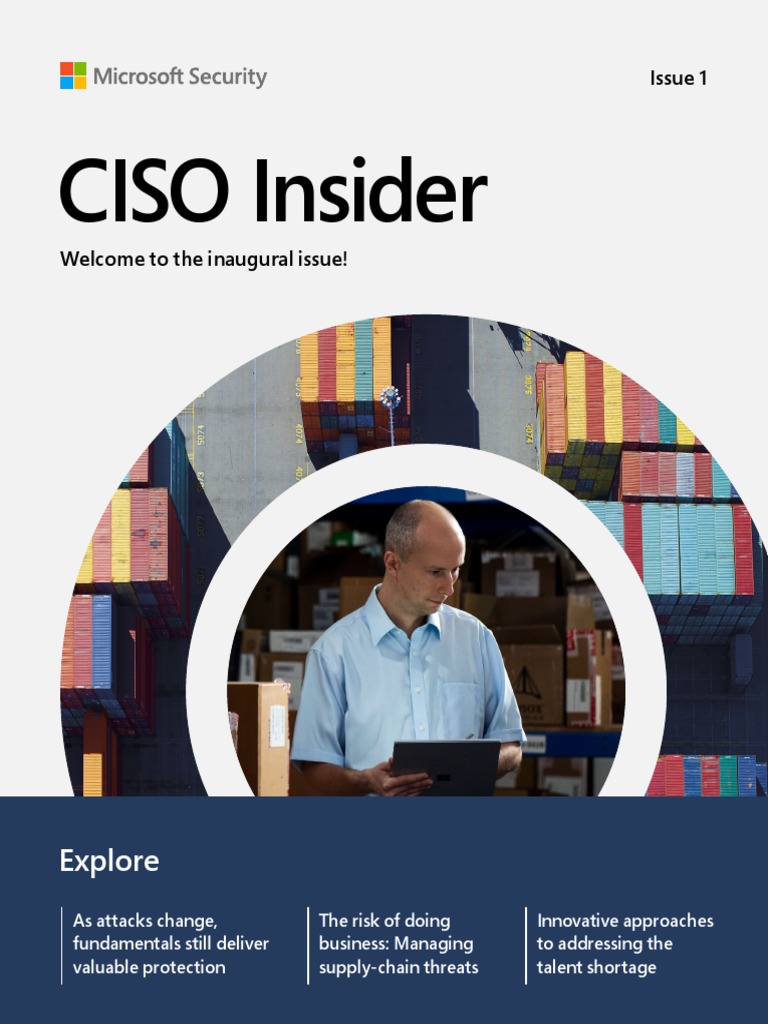 Microsoft Security CISO Insider Issue1 | PDF | Supply Chain | Security