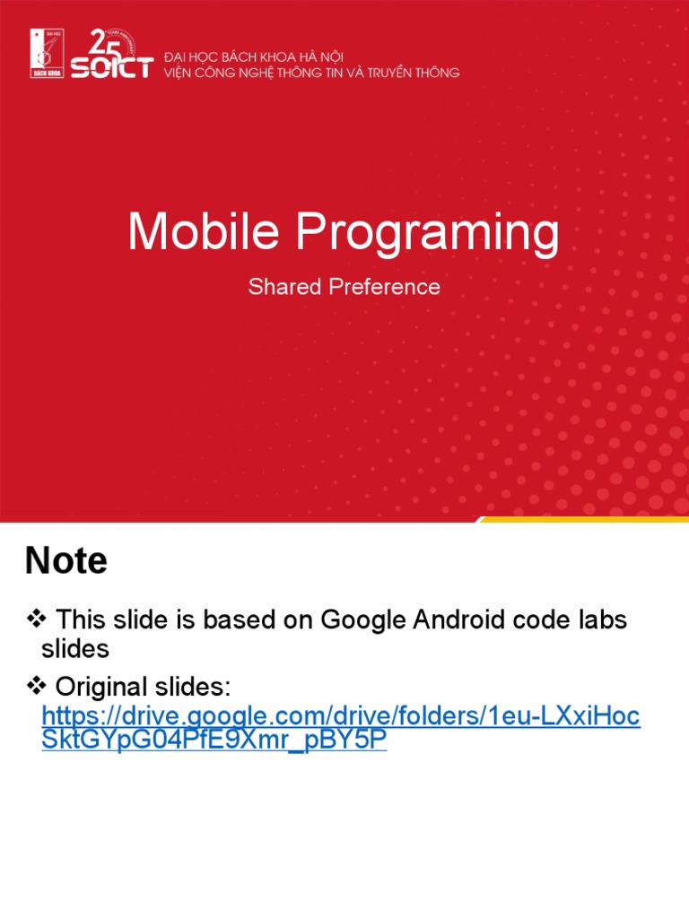 Chapter 9. Share Preference | PDF | Mobile App | Computer Programming