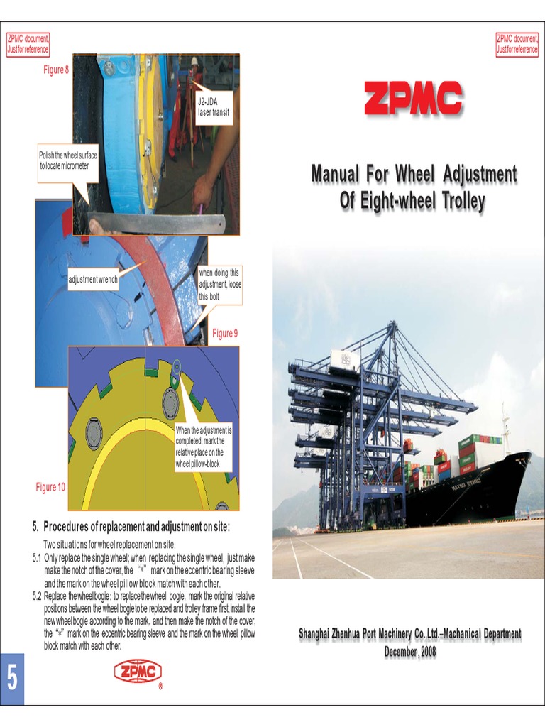 Manual For Wheel Adjustment of Eight-Wheel Trolley | PDF | Manufactured ...