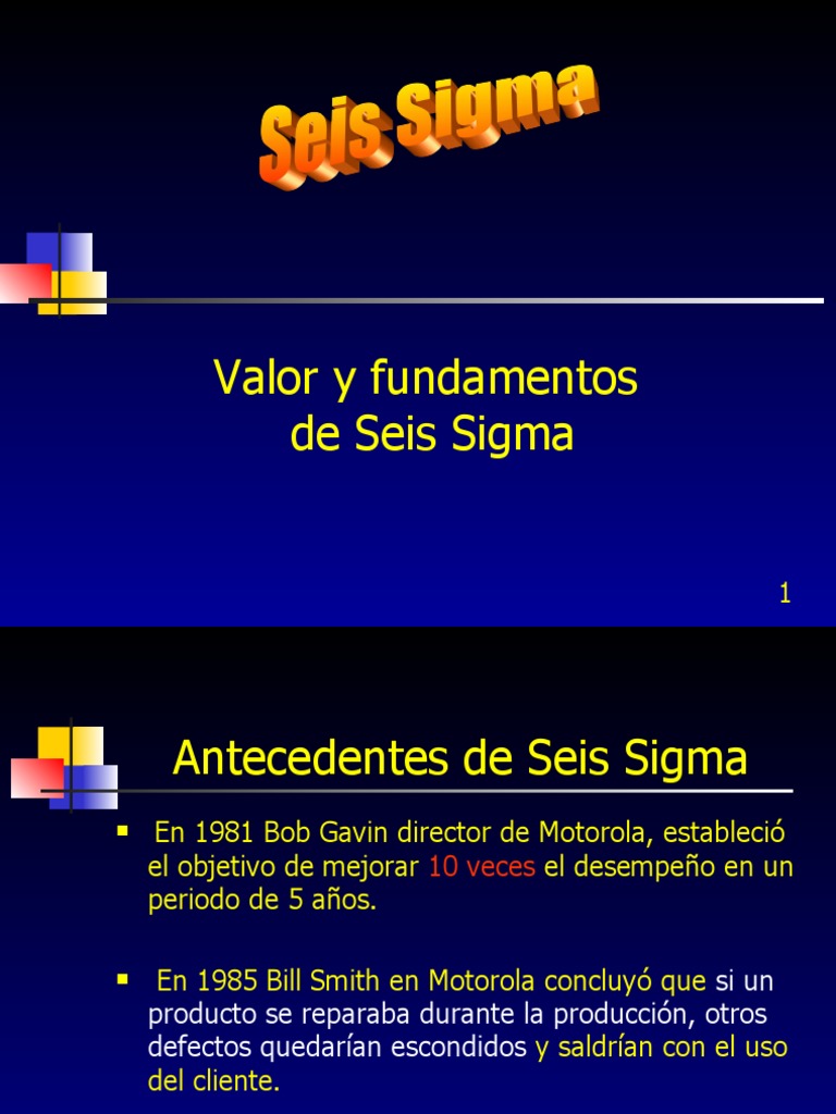 Conceptos Six Sigma | PDF | Six Sigma | Lean Manufacturing