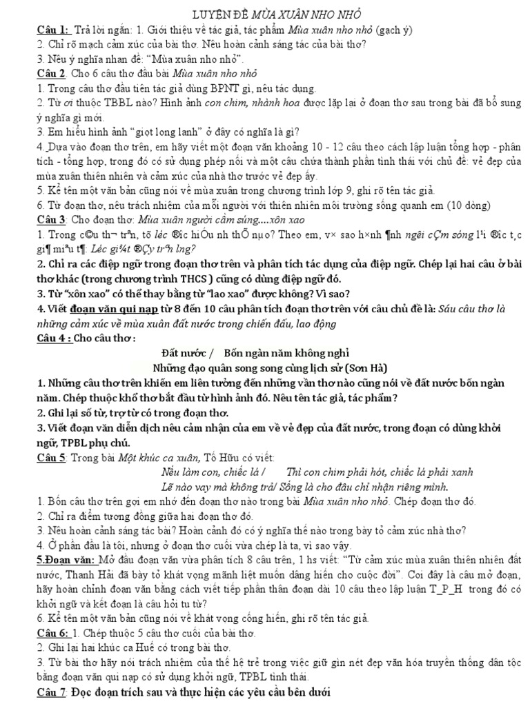 Bai Tap Tet Năm 2021 | PDF