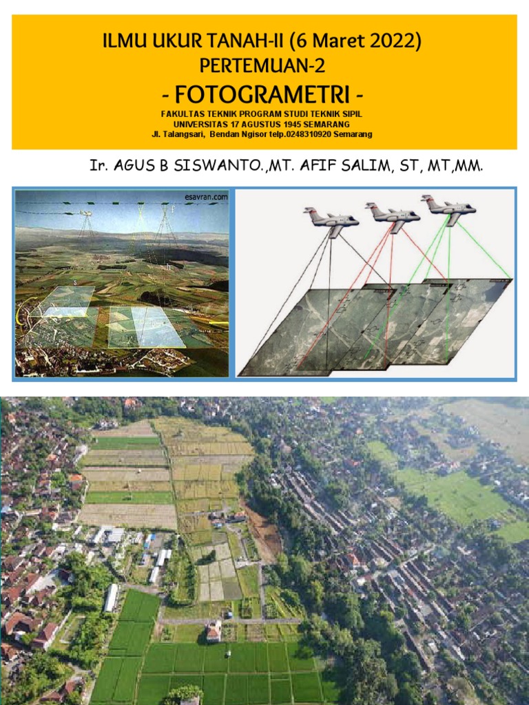 Sejarah dan Pengertian Fotogrametri | PDF | Sains & Matematika