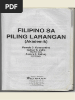 Filipino Sa Piling Larang - Akademik Module 4 | PDF