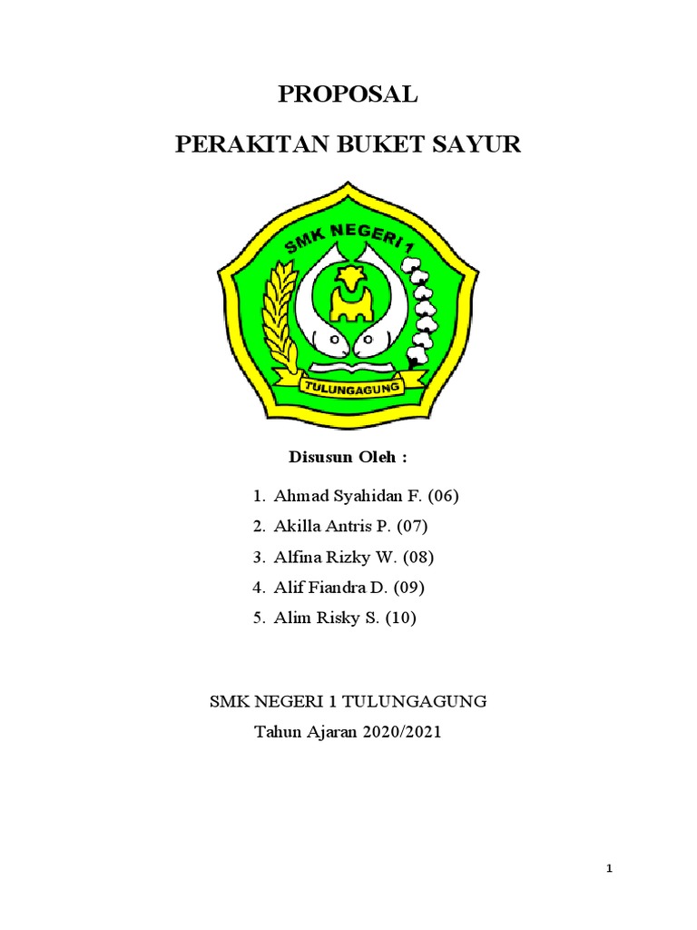 Proposal Usaha Buket Sayur Kreatif | PDF | Karier & Perkembangan