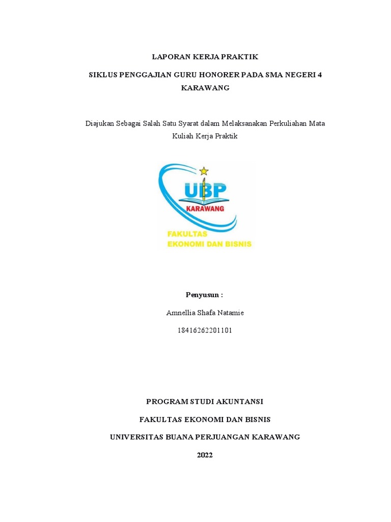 Copy-Laporan KP Amel 2 | PDF | Karier & Perkembangan