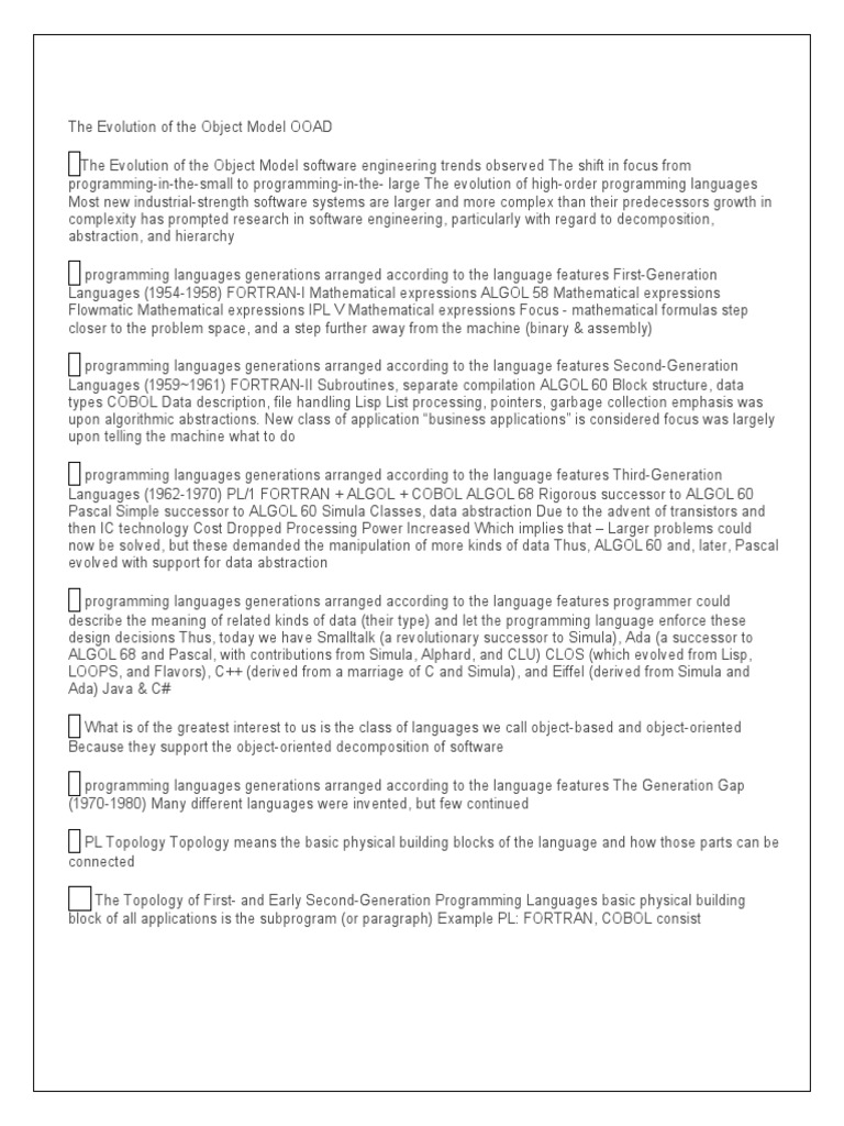 Ooad 1 Pdf Object Oriented Programming Inheritance Object Oriented Programming 