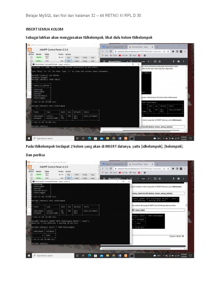 Belajar MySQL Dari Nol | PDF