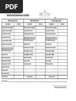 Swimming Pool Daily Inspection Checklist | PDF