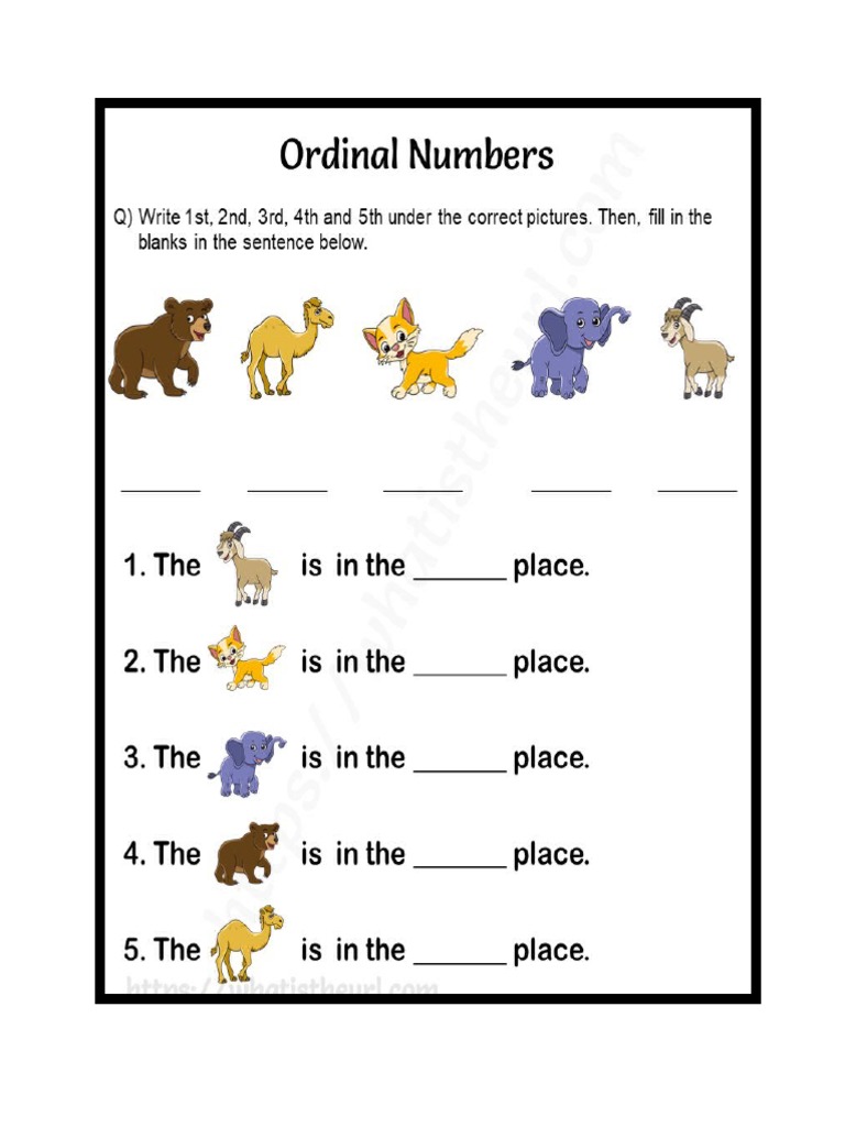 Ordinal Numbers | PDF