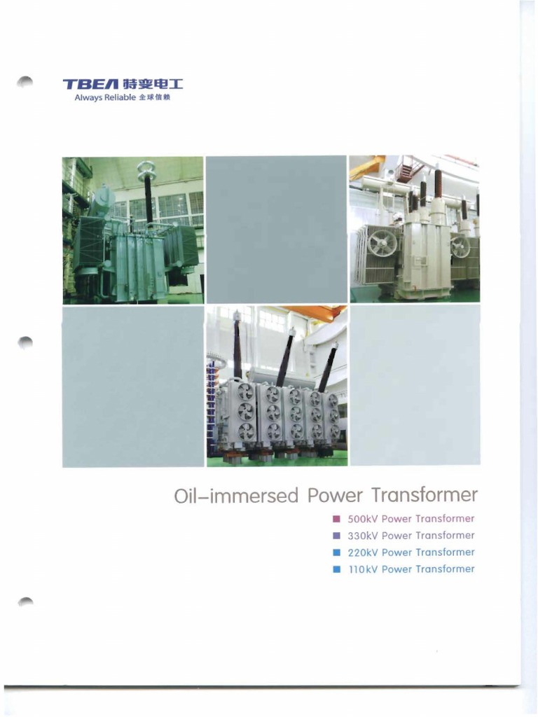 P3-No.10.9 TBEA Power Transformer Brochure | PDF | Transformer | Power ...