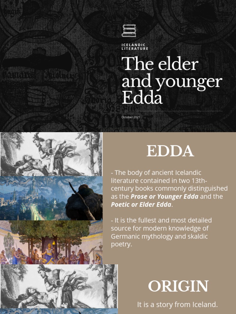 The Elder and Younger Edda: Icelandic Literature | PDF | Norse ...