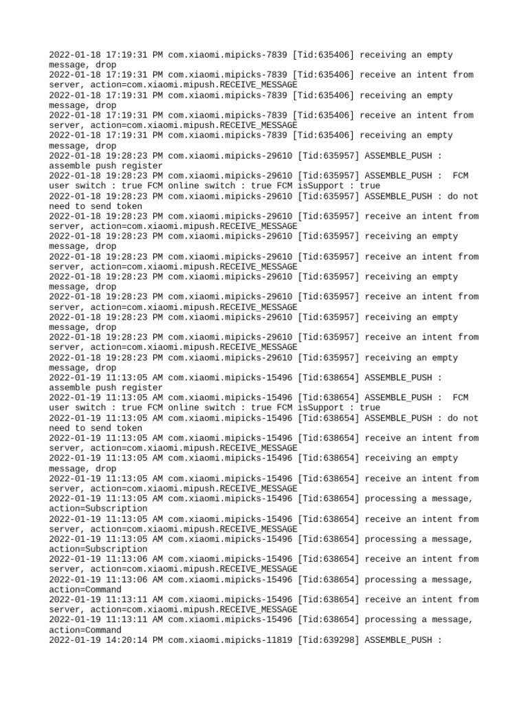 Log 1 | PDF | Xiaomi | Server (Computing)