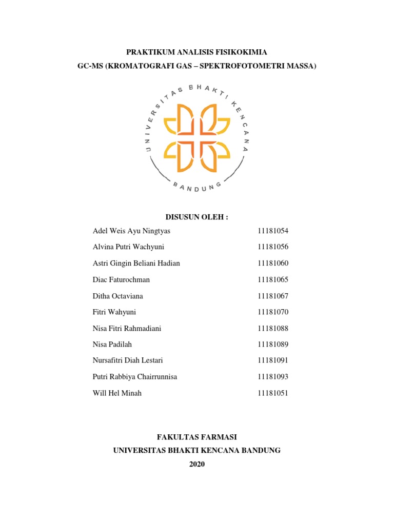 Kel1 3fa2 Laporan Anfisko Gc-Ms | PDF
