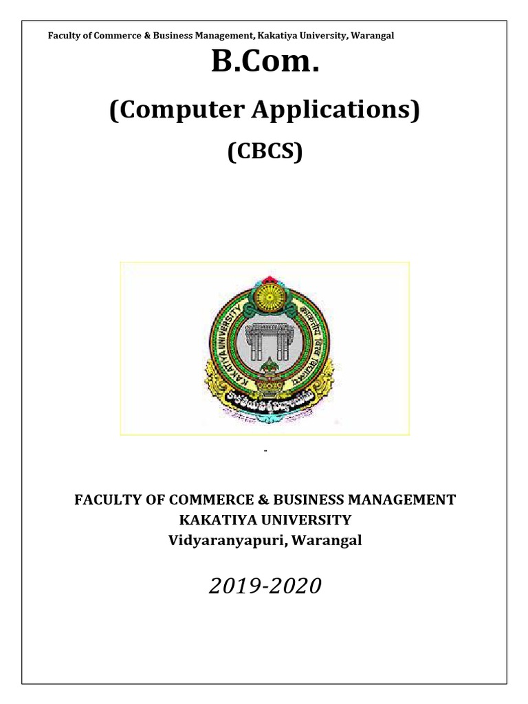 BCom Computer Applications II Sem | PDF | Method (Computer Programming ...