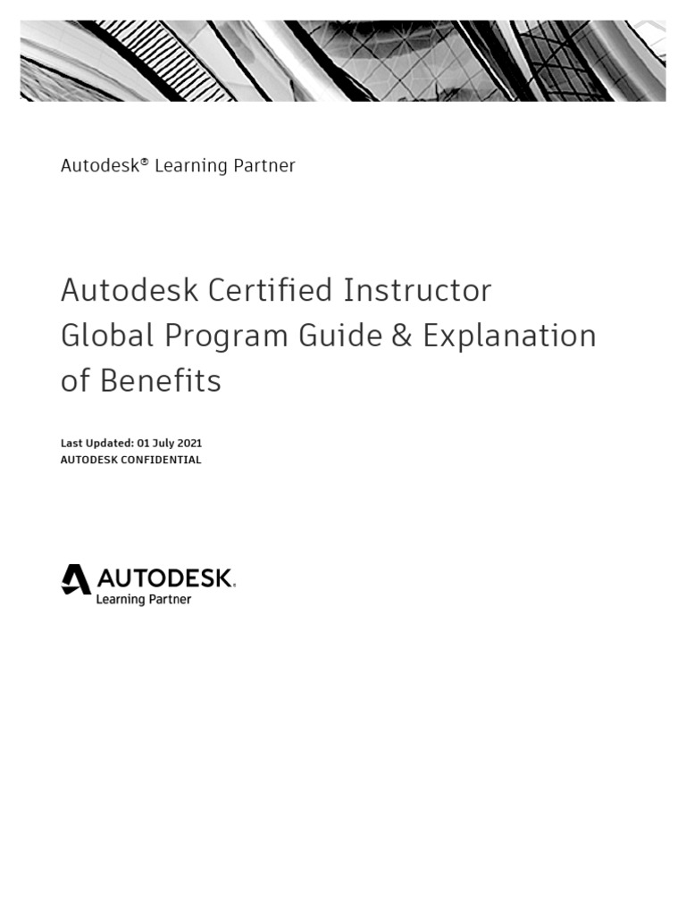 Autodesk Certified Instructor Global Program Guide & Explanation of ...